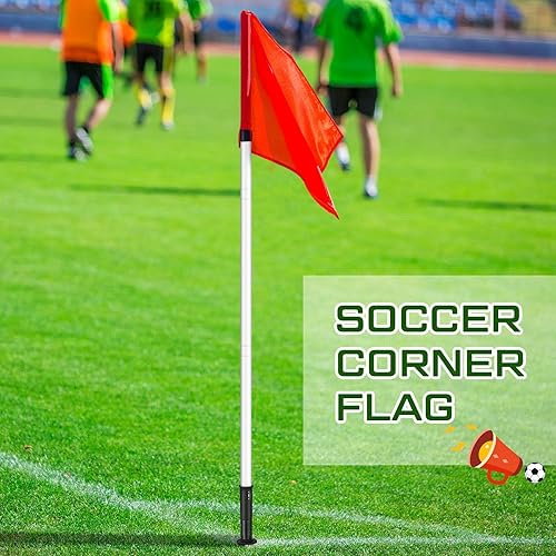 Weighted Soccer Flags VitalCozy 4 Pcs Soccer Corner Flags For Field 60