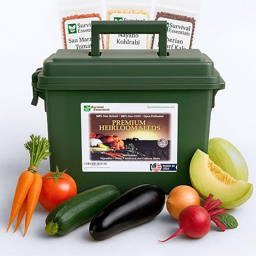Ultimate Non-GMO Heirloom Survival Seed Vault – 23,000 Open-Pollinated ...