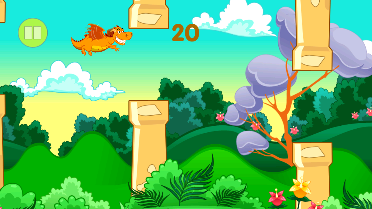 Flap! - help the dragon to fly like an angry flappy bird, lol, pure fun ...