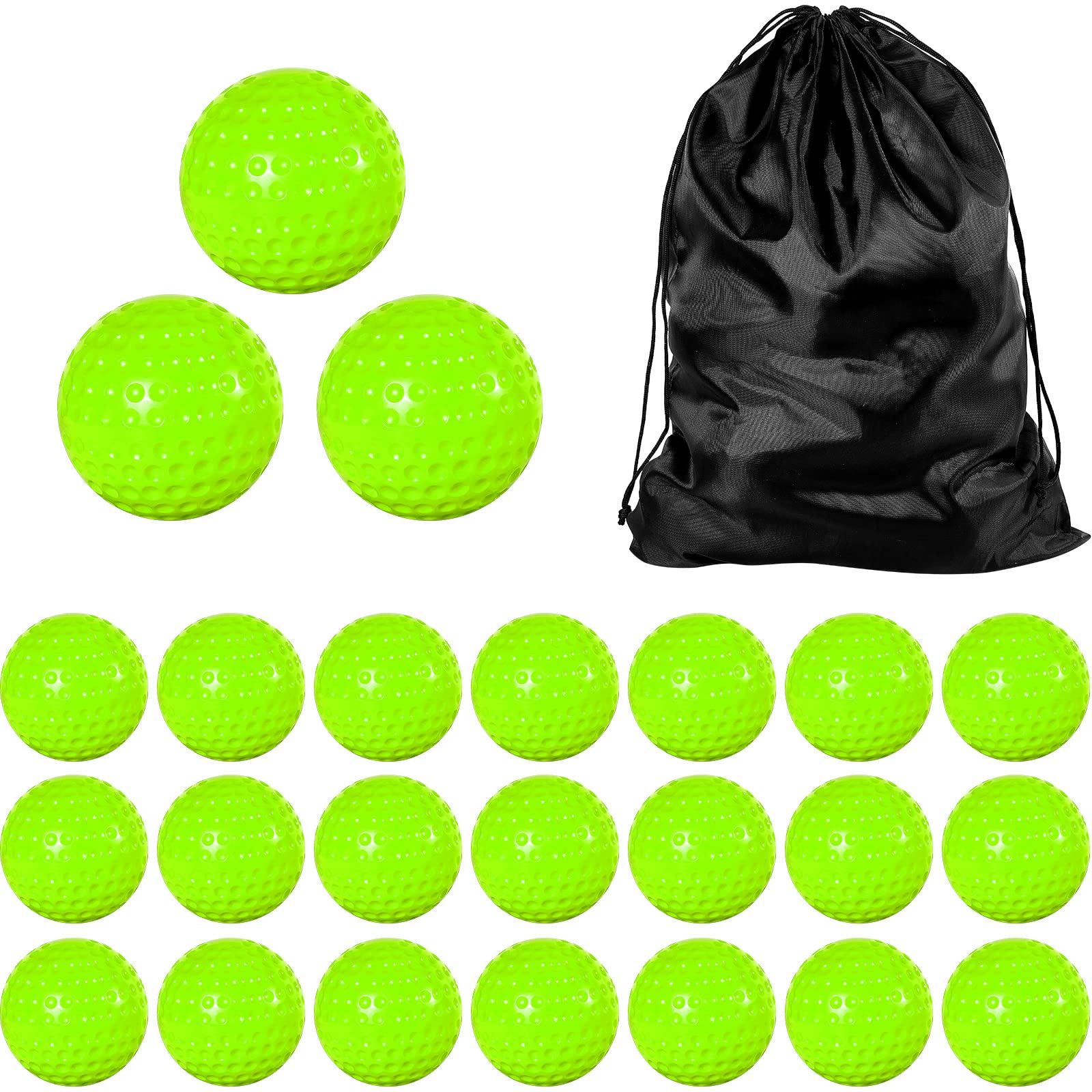 Deekin 24 PCS Pitching Machine Softballs, Dimpled Softballs, Practice ...