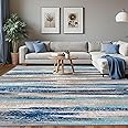 Amazon.com: Lansny Modern Abstract 8x10 Large Living Room Washable Rug ...
