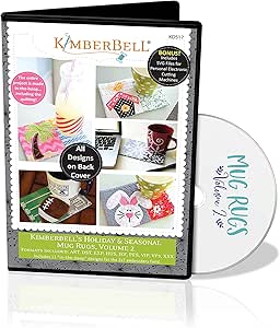 Amazon.com | Kimberbell Mug Rugs Volume 2 Machine Embroidery CD - KD517 ...