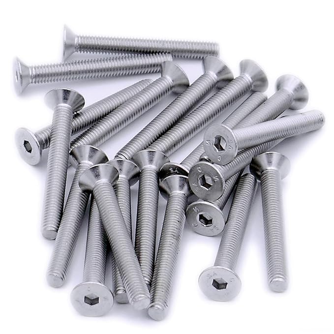 M3 (3mm x 35mm) Hex Socket Countersunk Machine Screw (Bolt) - Stainless ...