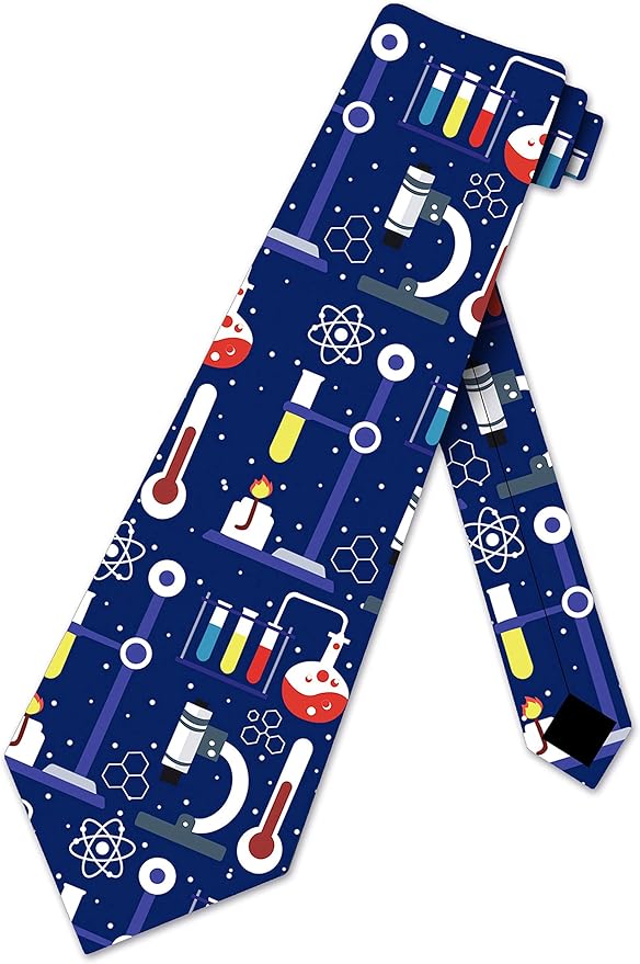 Amazon.com: Science Ties Mens Chemistry Icon Necktie Occupation Tie by ...