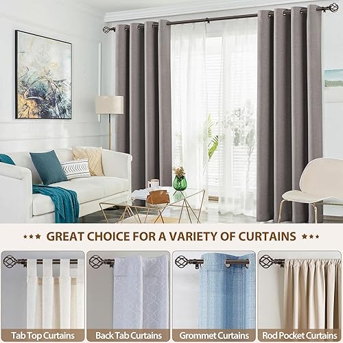 12 Foot Curtain Rods 1 Inch Curtain Rod Telescoping Single Drapery Rod