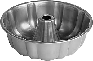 Amazon.com: Cooking Light Fluted Tube Bundt Cake Pan Carbon Steel Quick ...
