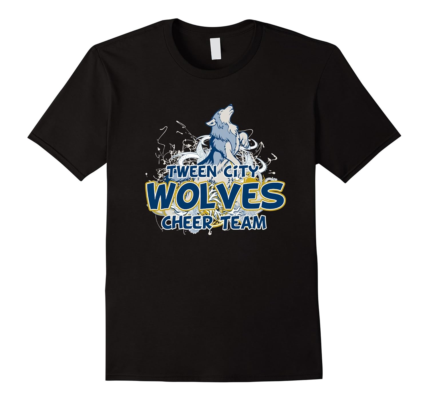 Wolves Cheer Team T Shirts For Women Graphic Tees For Men-Art – Artvinatee