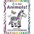 Amazon.com: A is for Animals!: Preschool Coloring Book: 9781641527866 ...