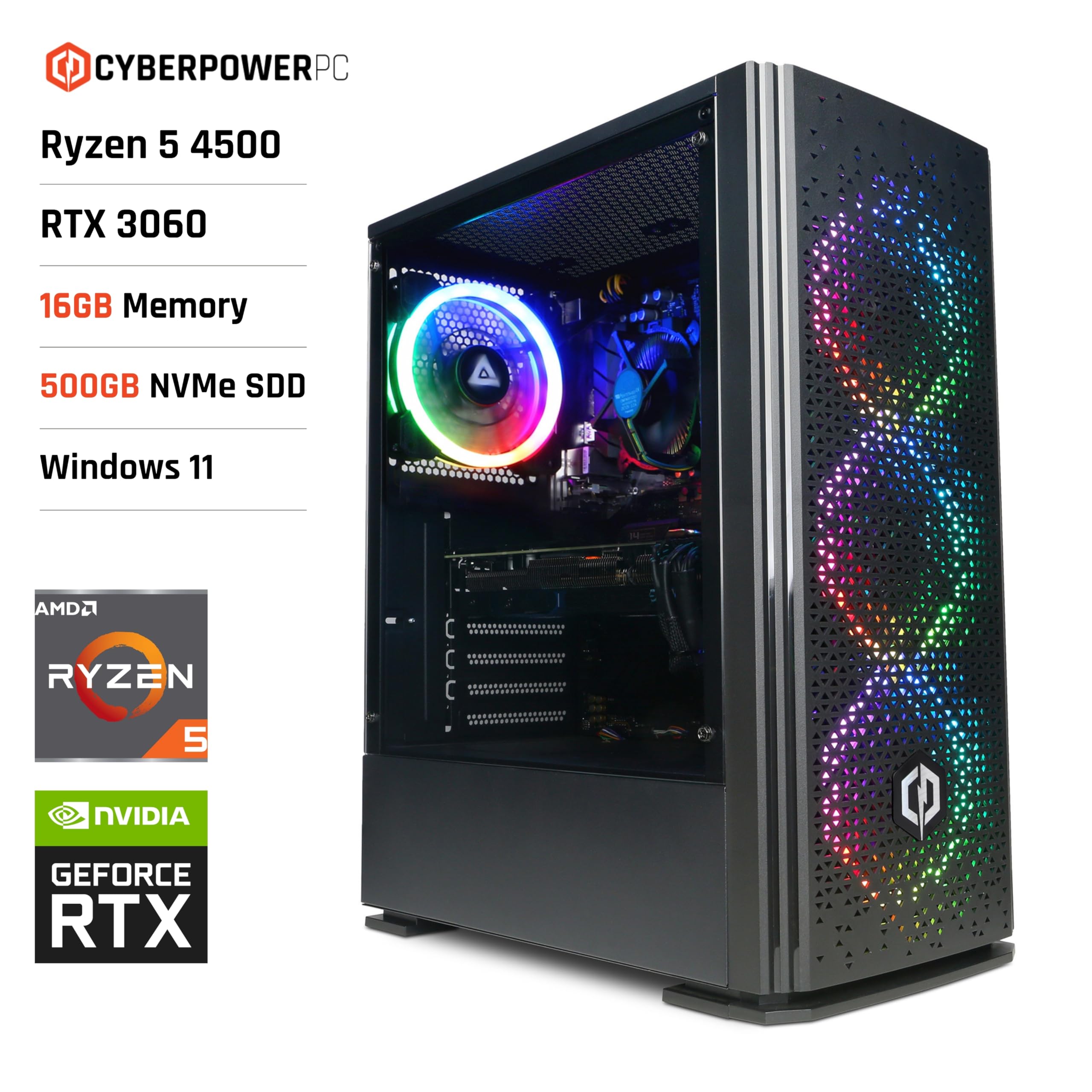Mua CYBERPOWERPC Wyvern Gaming PC - AMD Ryzen 5 4500, Nvidia RTX 3060 ...