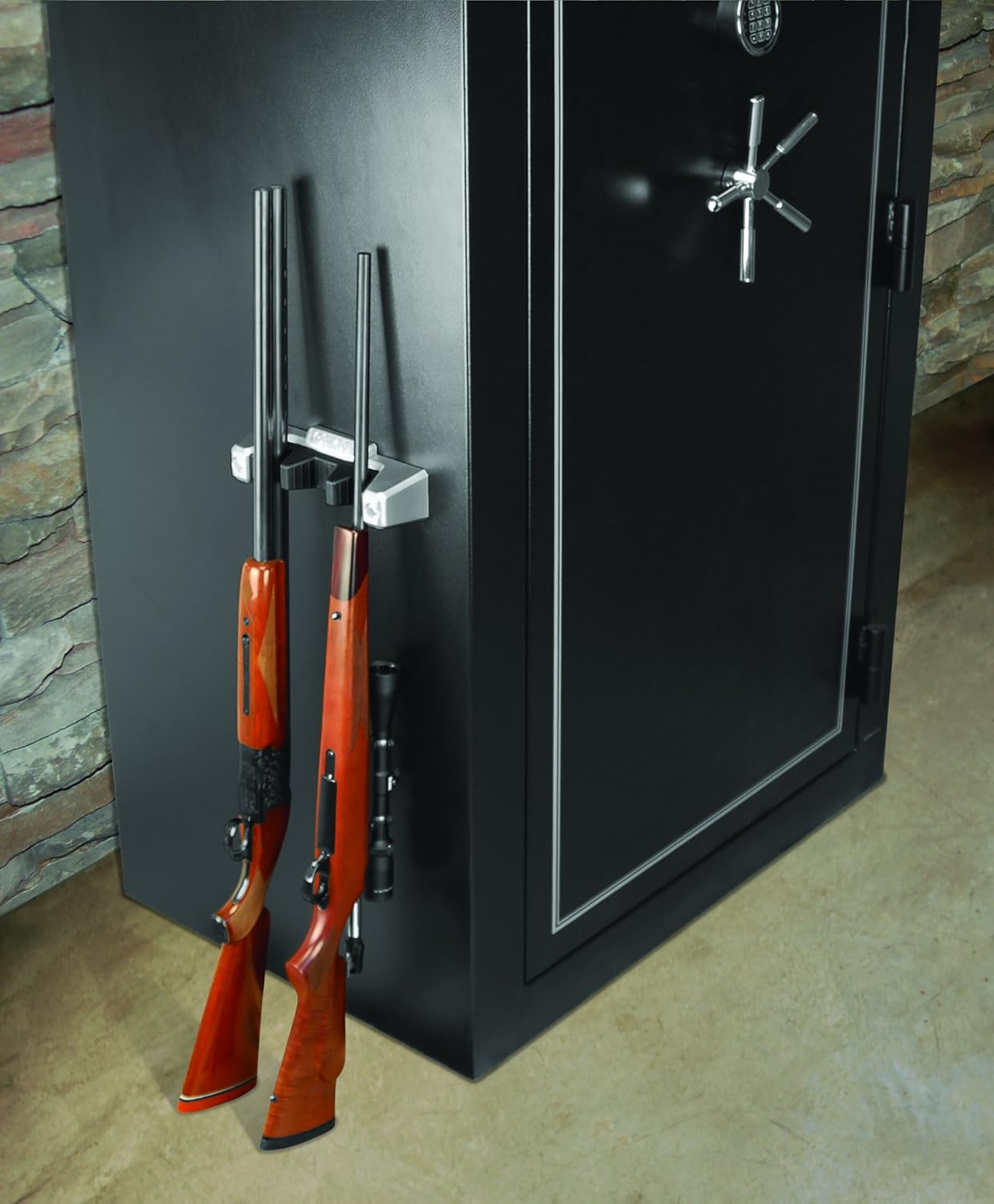 Gun Cabinet Barrel Rest Oak Wooden Wall Gun Rack Barrel Rests Vertical
