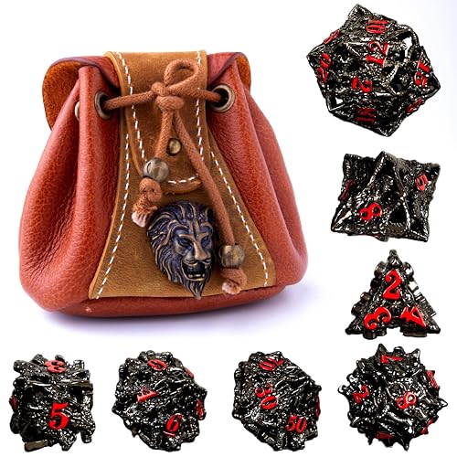 JOYLORD Hollow Metal DND Dice Set - Dragon Head Design for Dungeons ...