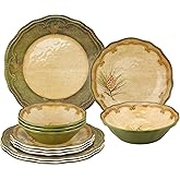 Amazon.com | UPware 12 Piece Shamrocks Melamine Dinnerware Sets ...