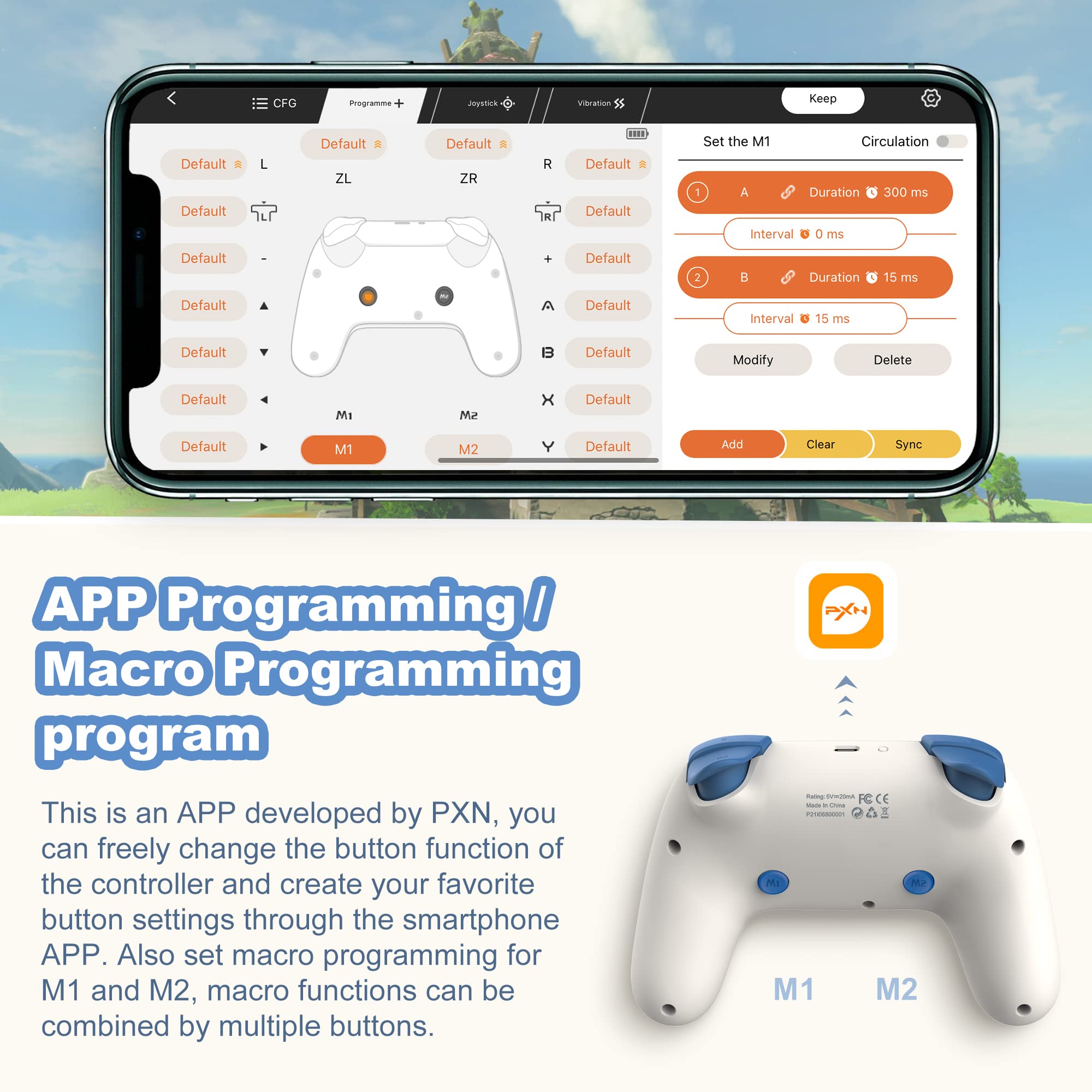 Mua PXN Switch Controller - Wireless for Switch/Lite/OLED with APP Programmable Turbo Gyro Axis ...