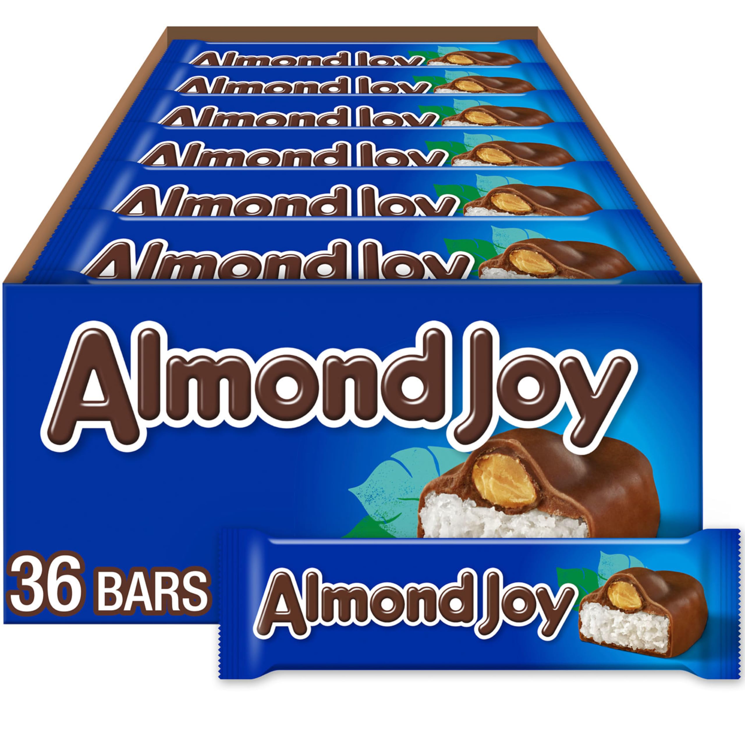 ALMOND JOY Coconut and Almond Chocolate Candy Bars, 1.61 oz (36 Count) Exp 03/2025 for sale ...