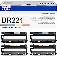 Amazon.com: DR221 DR221CL Drum Unit Replacement Compatible for Brother DR221 CL DR-221CL Drum ...