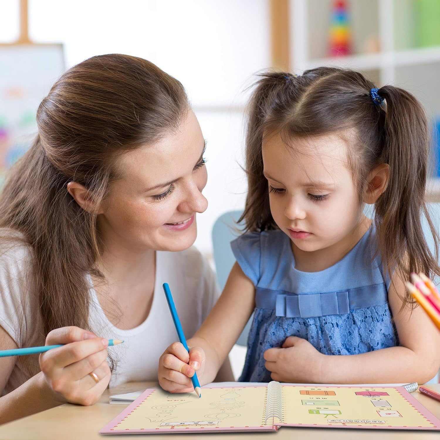 6 Pieces Calligraphy Copybook Kids Magic Calligraphy Reusable ...