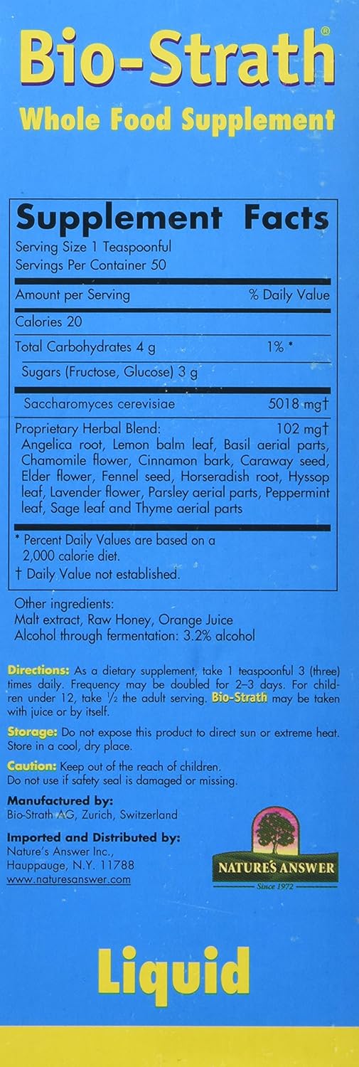 Bio Strath Tablets Ingredients In Diet