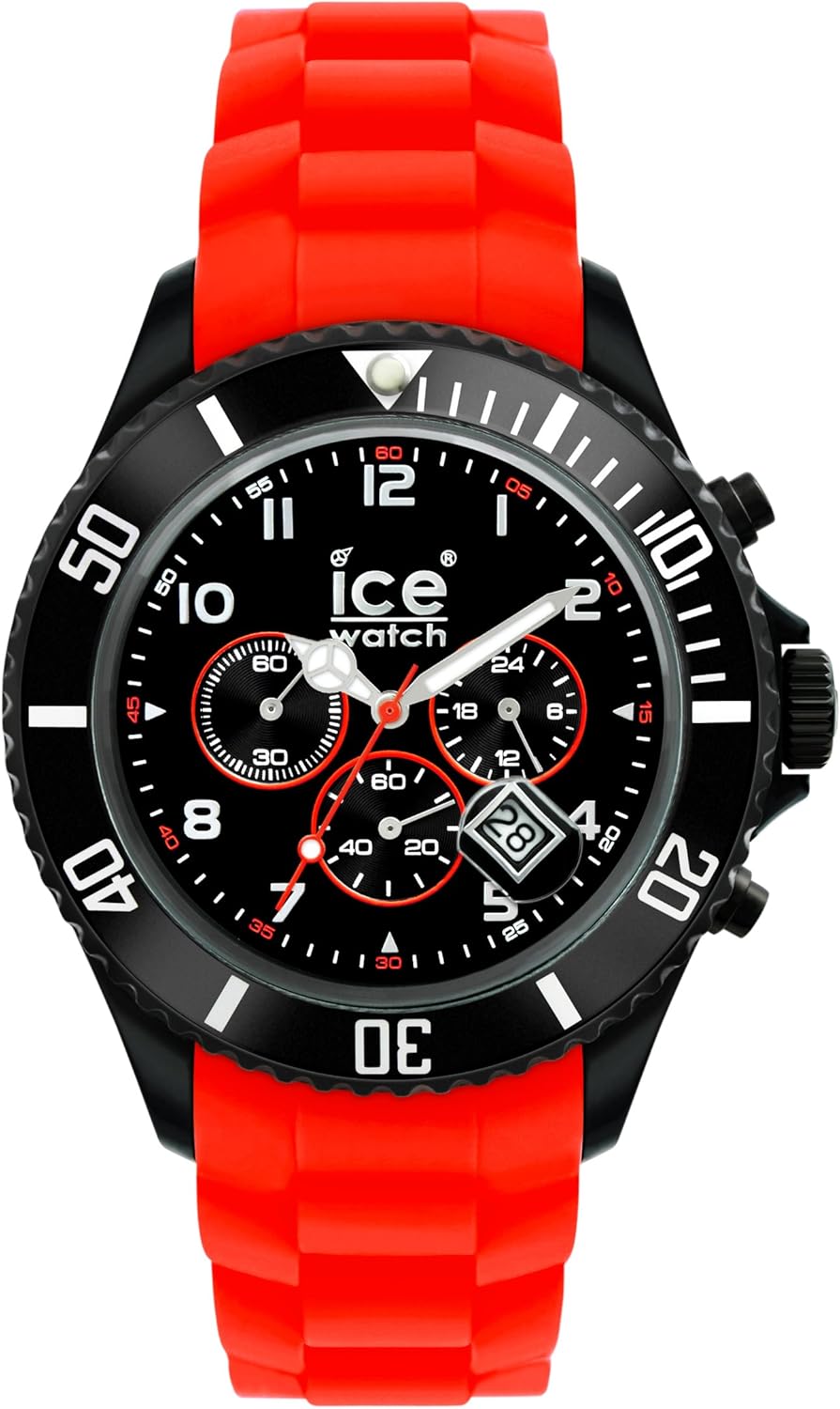 Ice-Watch Armbanduhr Ice-Chrono Big Rot Analog Quarz CH.BR.B.S.10 ...