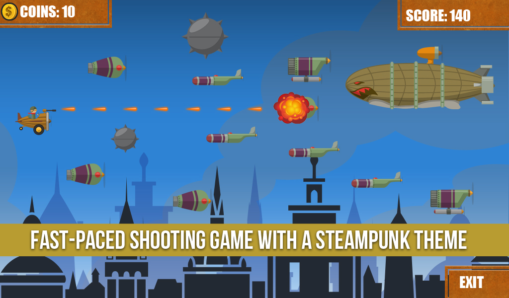 SteamPunk Fighters - A Fast Side Scrolling Shooting Game:Amazon.com ...