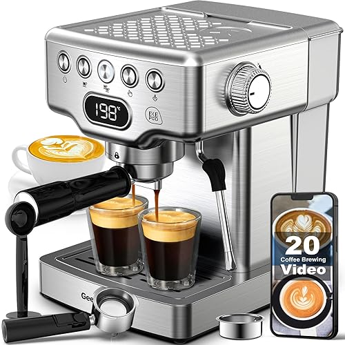 Geek Chef Espresso Machine 20 Bar, Espresso Coffee Maker with Fast ...