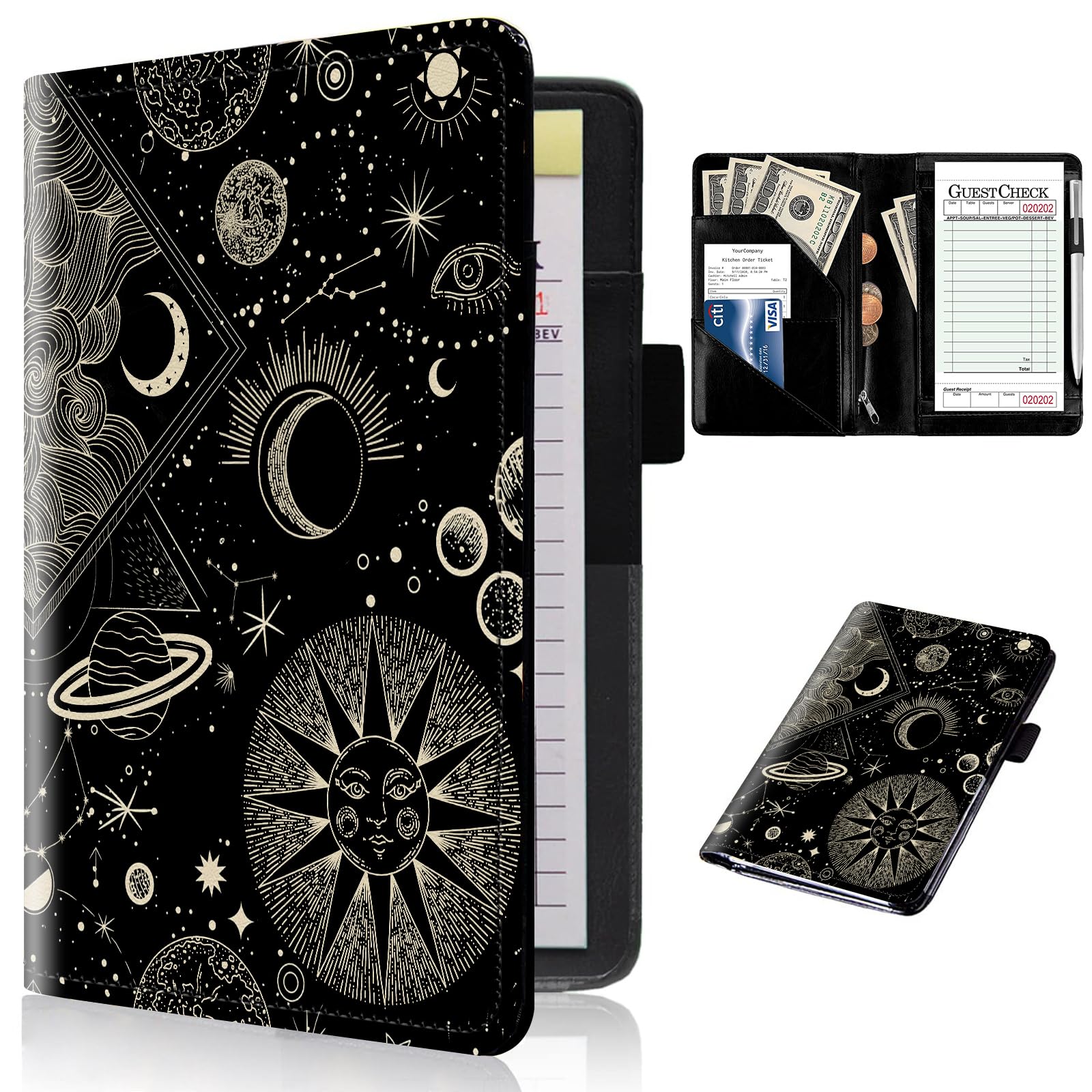 Mua Server Book for Waitress - Leather Waiter Book Server Wallet Cute ...