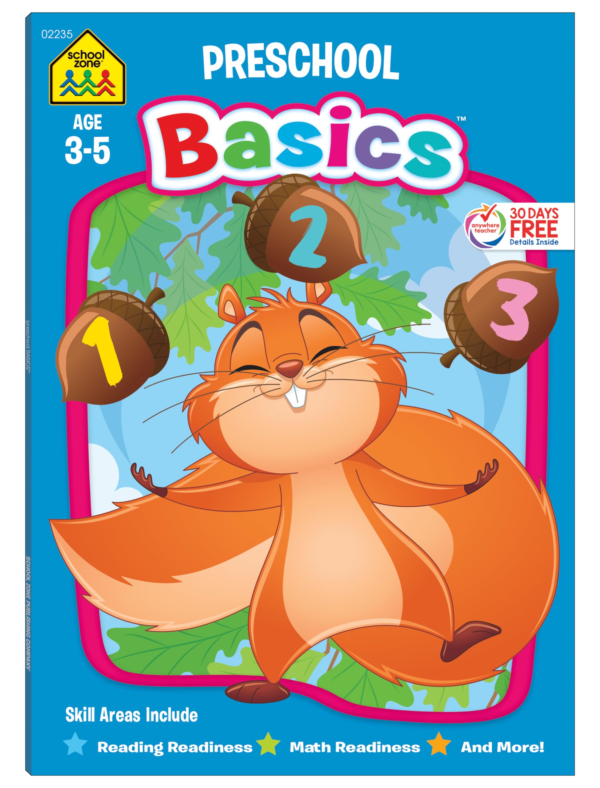 Mua School Zone Preschool Basics Workbook: Curriculum Series for Ages 3 ...