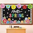 Amazon.com : Lunmon 62 Pcs Hello Spring Bulletin Board Sets Spring ...