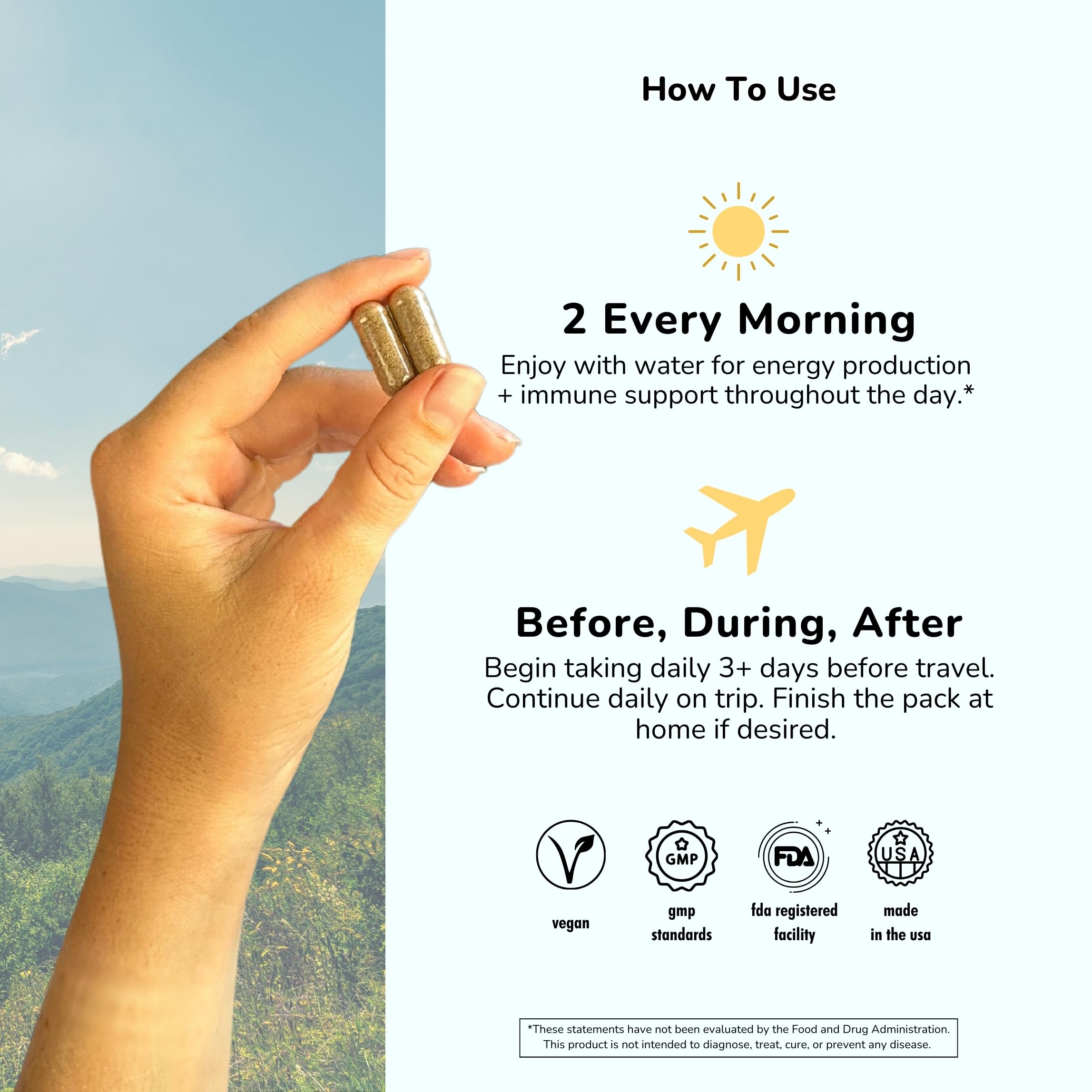 Mua Supplement: Jet Lag Prevention + Immunity, Energy, Digestion ...