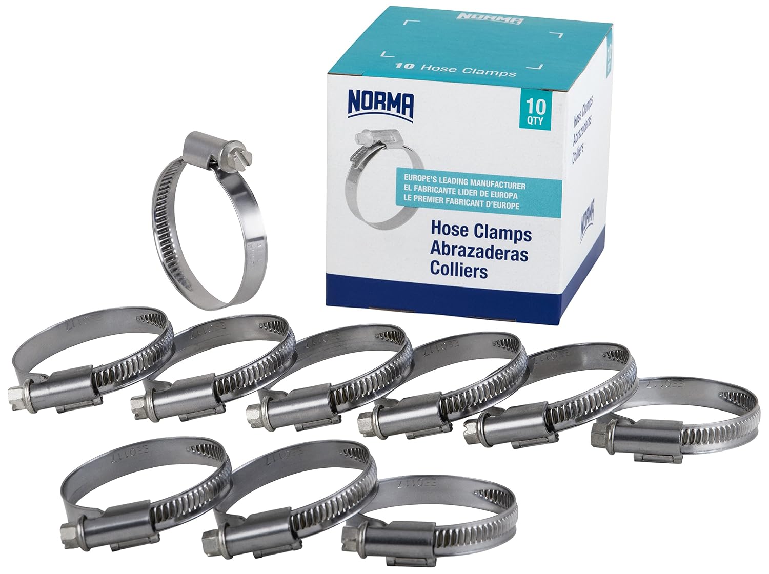 NORMA 01266704050 000 0541 Hose Clamps 40 Mm 60 Mm X 9 Mm W4 Pack Of NORMA 01266704050 000 0541 Hose Clamps 40 Mm 60 Mm X 9 Mm W4 Pack Of