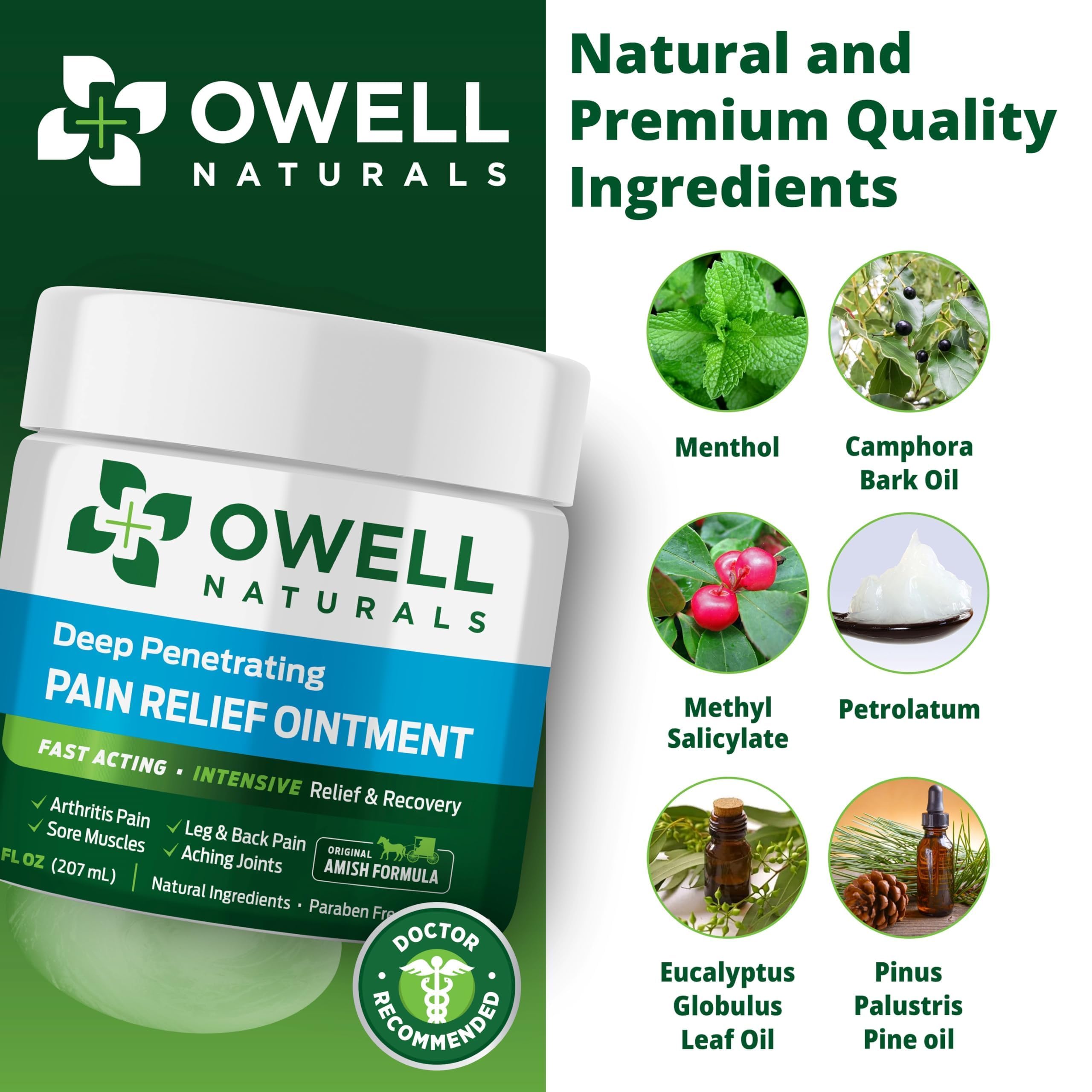 Mua OWELL NATURALS Pain Relief Ointment - 14 oz - Maximum Strength All ...