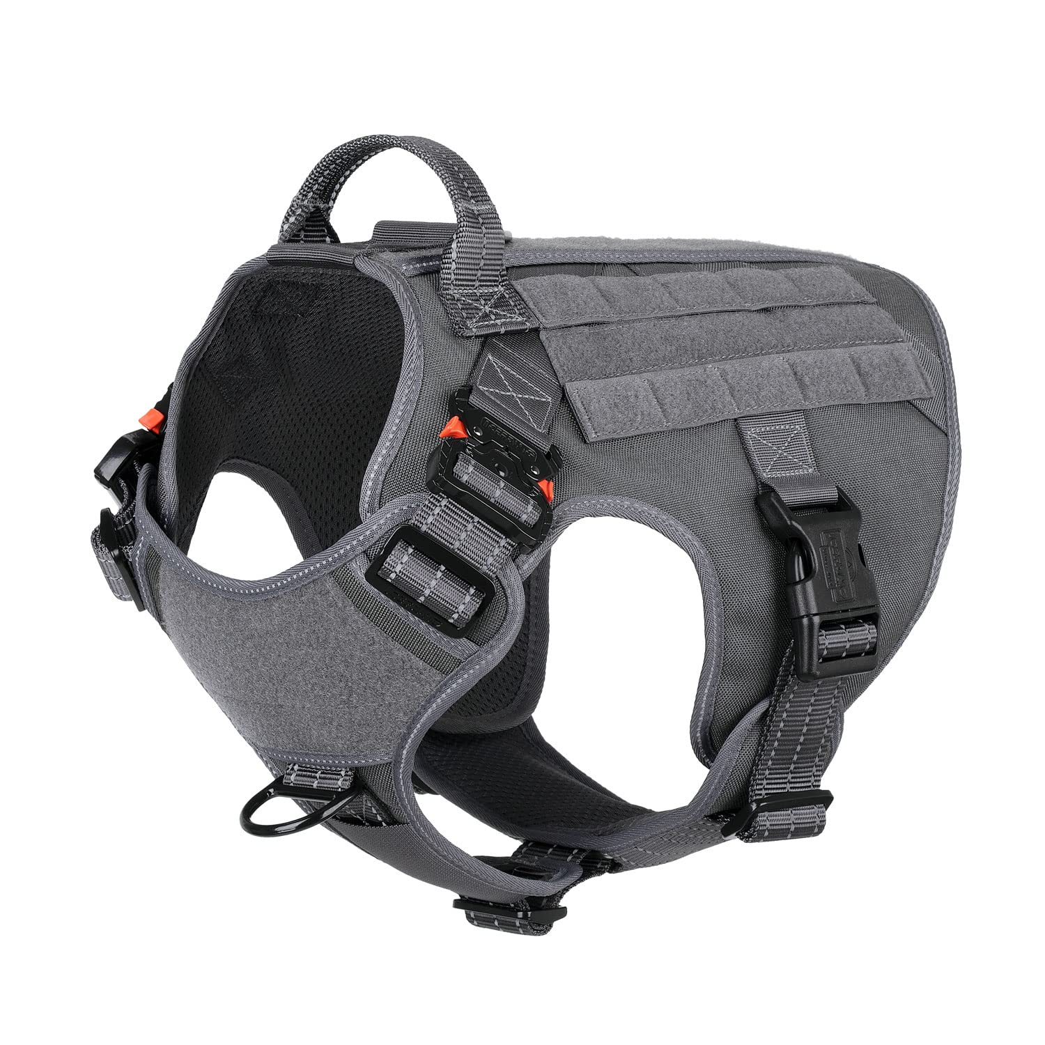 ICEFANG GN1 Reflective Tactical Dog Harness Large Sized, MOLLE K9 Dog ...