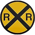 Amazon.com: Rogue River Tactical Railroad Crossing Wall Sign Decal ...