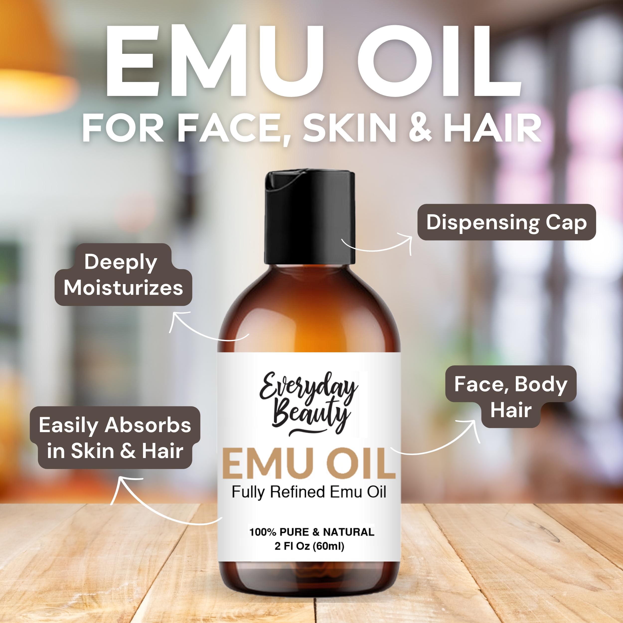 Mua Pure Australian Emu Oil - All Natural 6X Refined for Face, Skin and ...