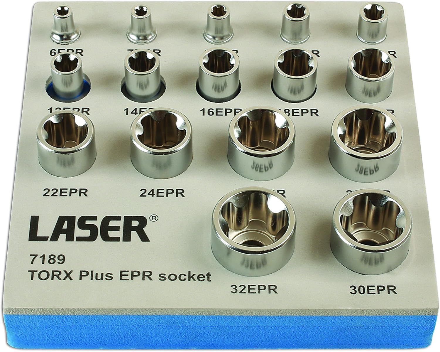 Laser 7189 Torx® Plus EPR Socket Set 1/4″D, 3/8″D, 1/2″D 16pc – BigaMart