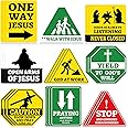 Amazon.com: 27PCS Religious Cutouts Jesus Construction Traffic Road ...