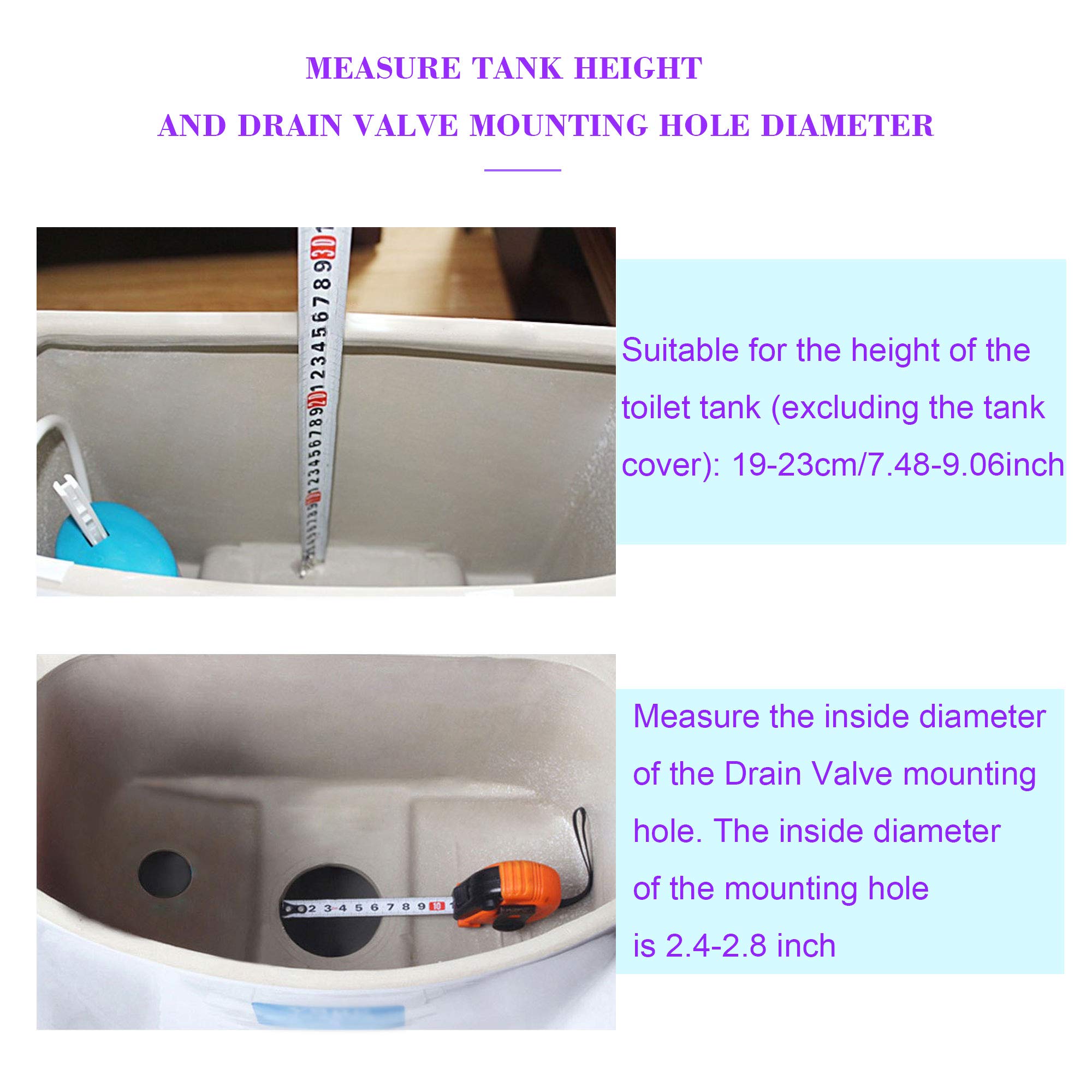 Mua White 18cm Height Water Tank Split Dual Flush Fill Toilet Cistern ...