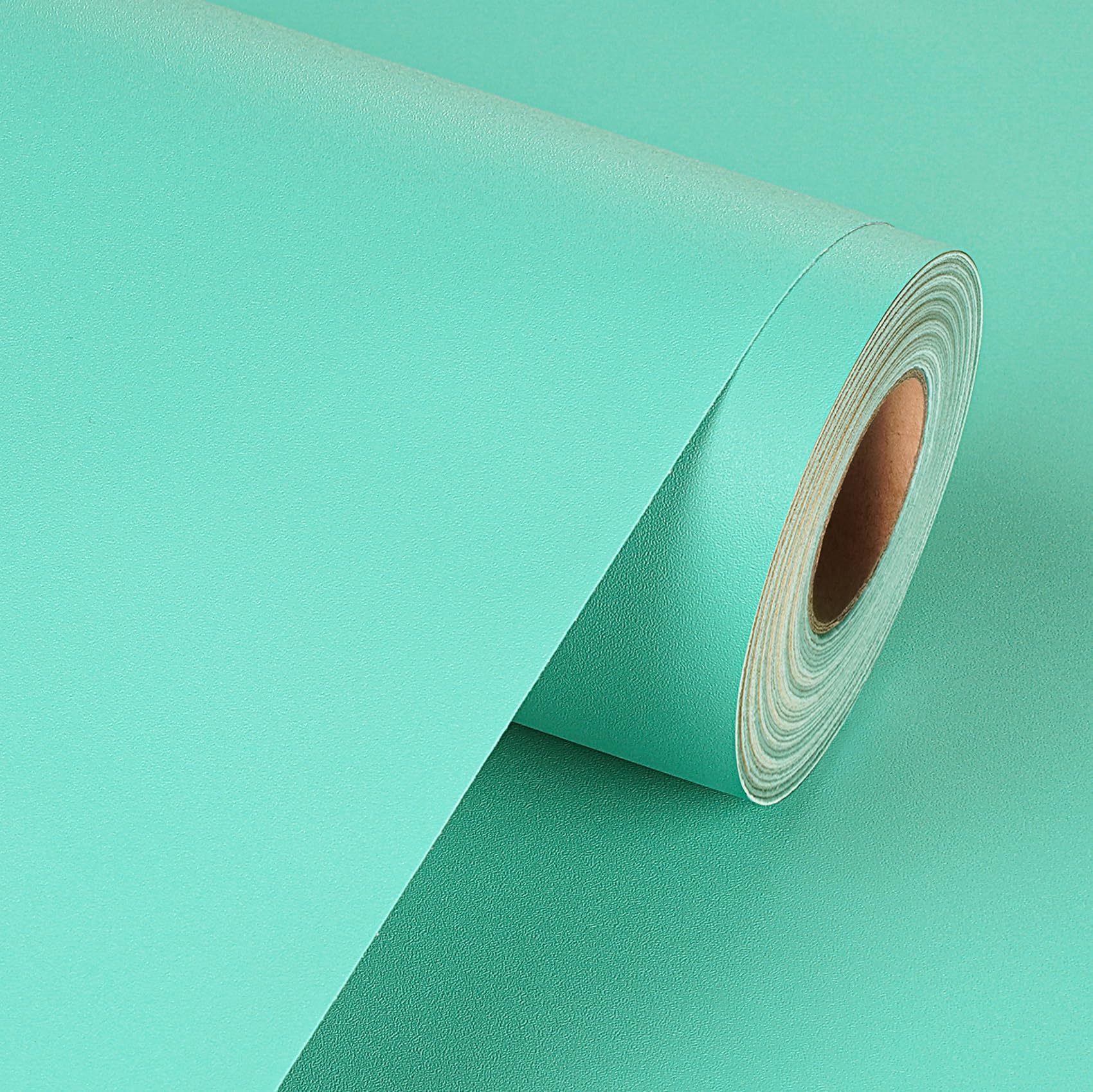 Livelynine Turquoise Wallpaper Peel and Stick Solid Color Wall Paper ...