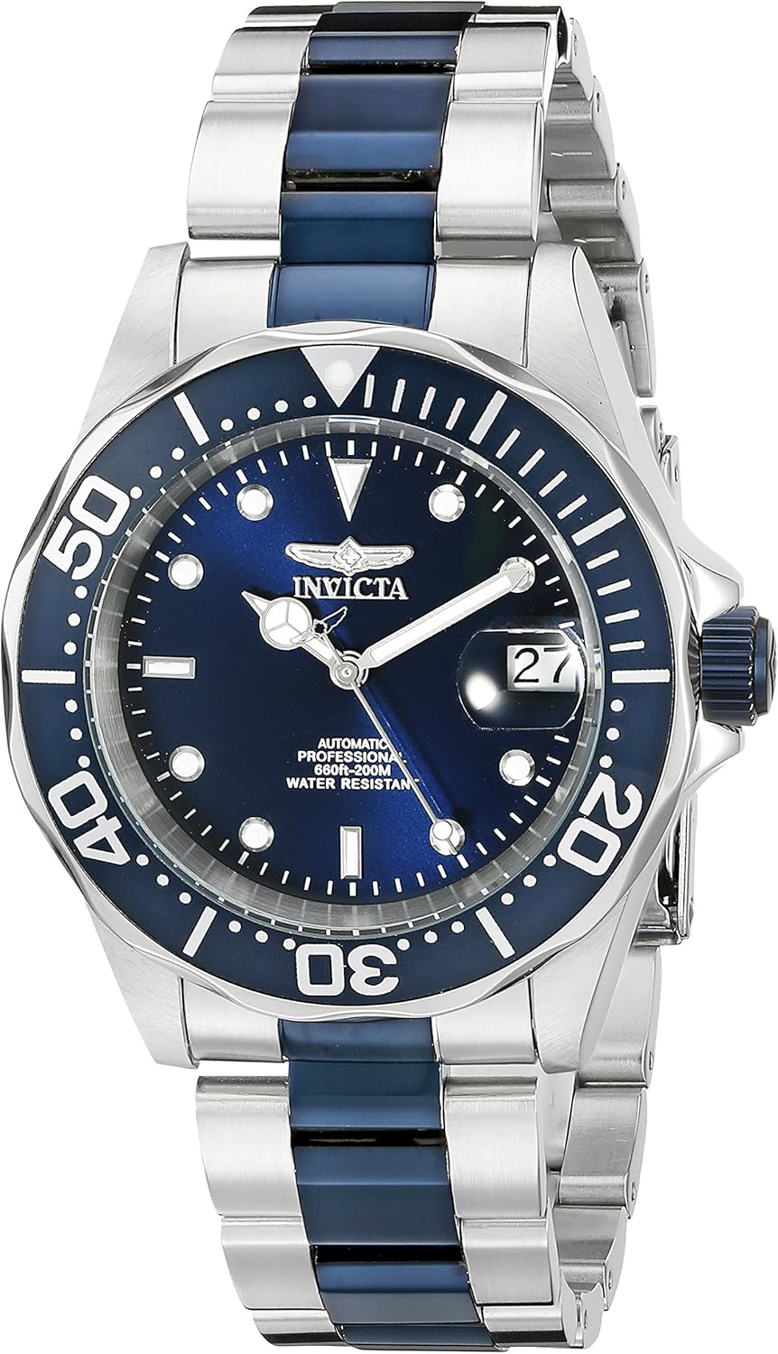Invicta Pro Diver Men's Automatic Watch with Blue Dial Analogue display ...