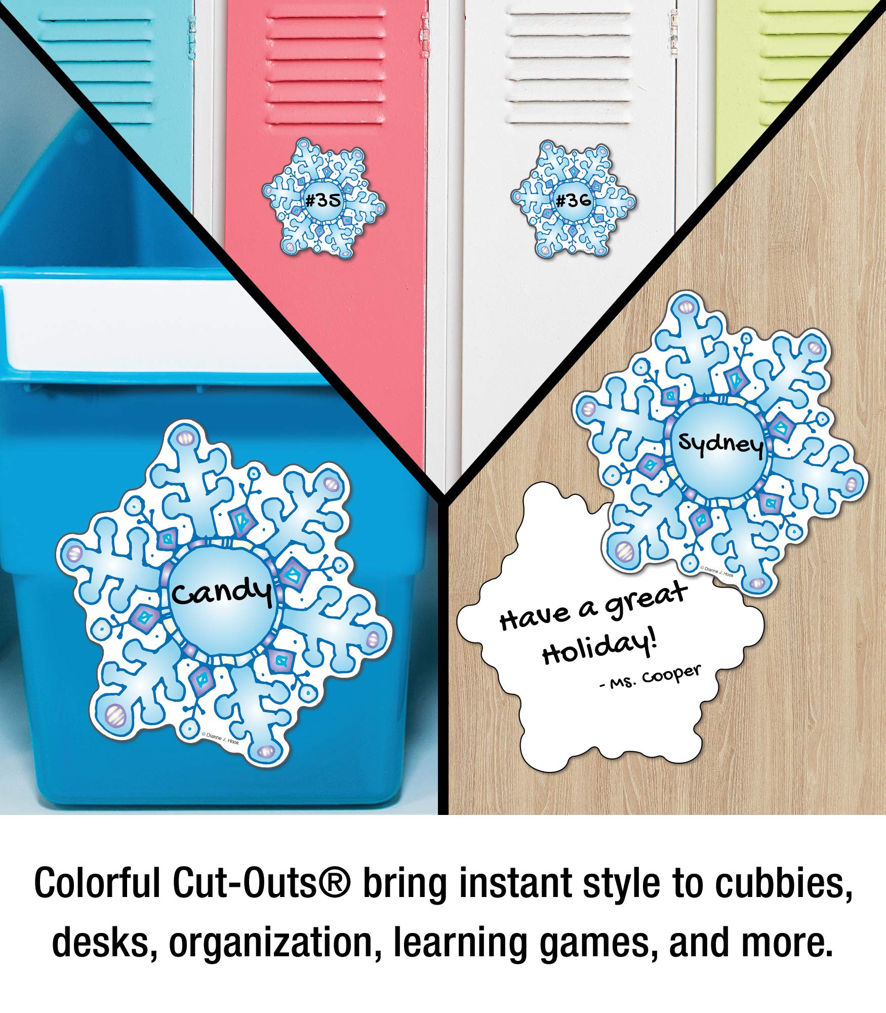 Mua Carson Dellosa 36-Piece Snowflakes Bulletin Board Cutouts ...