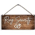 Amazon.com: FUGWN Ring Bearer Security Wedding Hanging Wooden Signs ...
