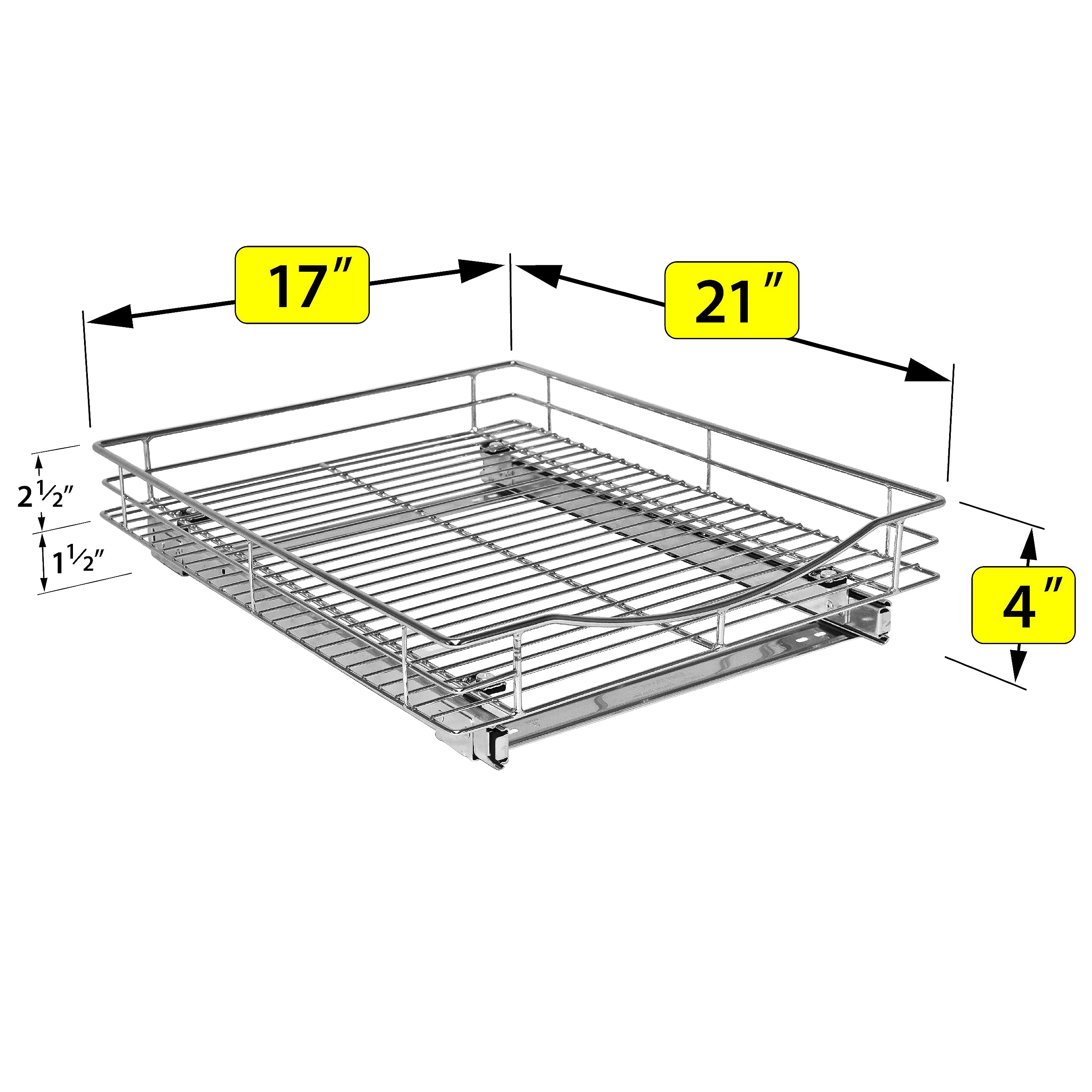Mua LYNK PROFESSIONAL® Pull Out Cabinet Organizer, 17" x 21" Slide Out ...