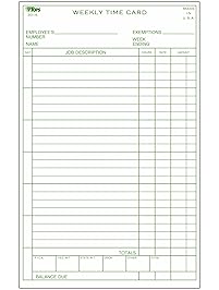 Time Cards | Amazon.com | Office & School Supplies - Time Clocks & Cards