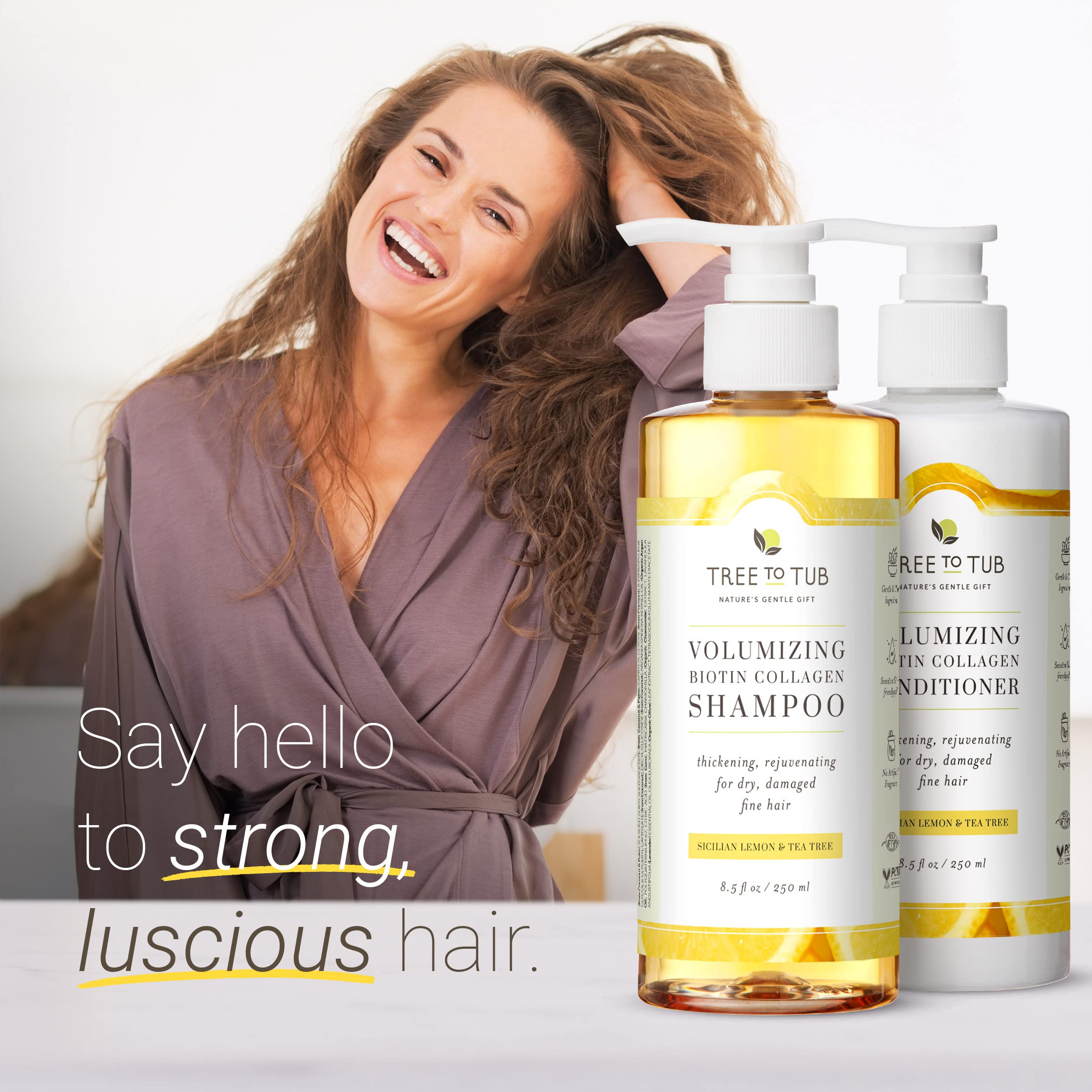 Mua Tree To Tub Biotin Shampoo and Conditioner - Gentle Hair Thickening ...