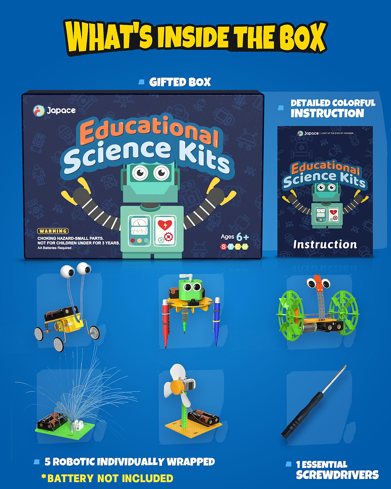 Mua STEM Robotics Kit, 5 Sets of Electronic Sciences Projects for Kids ...