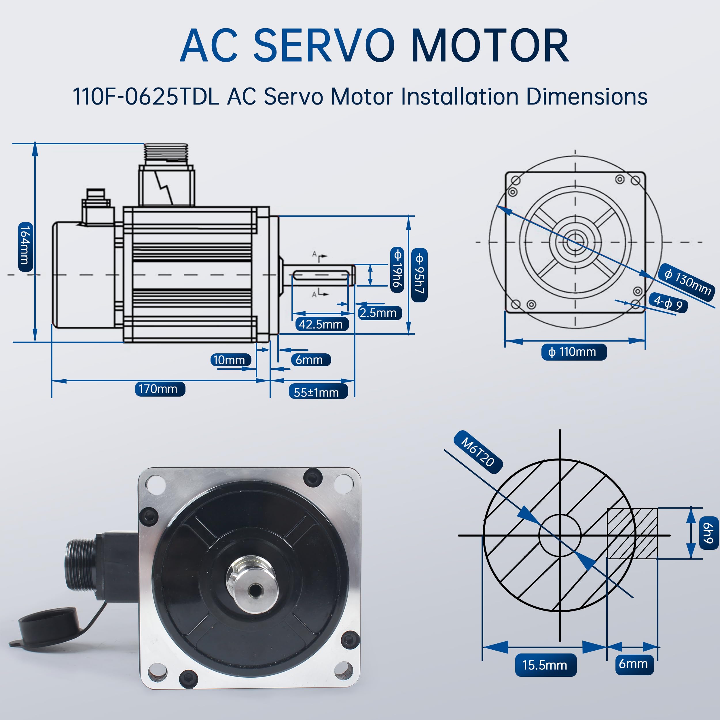 Mua CNCTOPBAOS 1800W 1.8KW 220V AC Servo Motor with Driver Controller ...