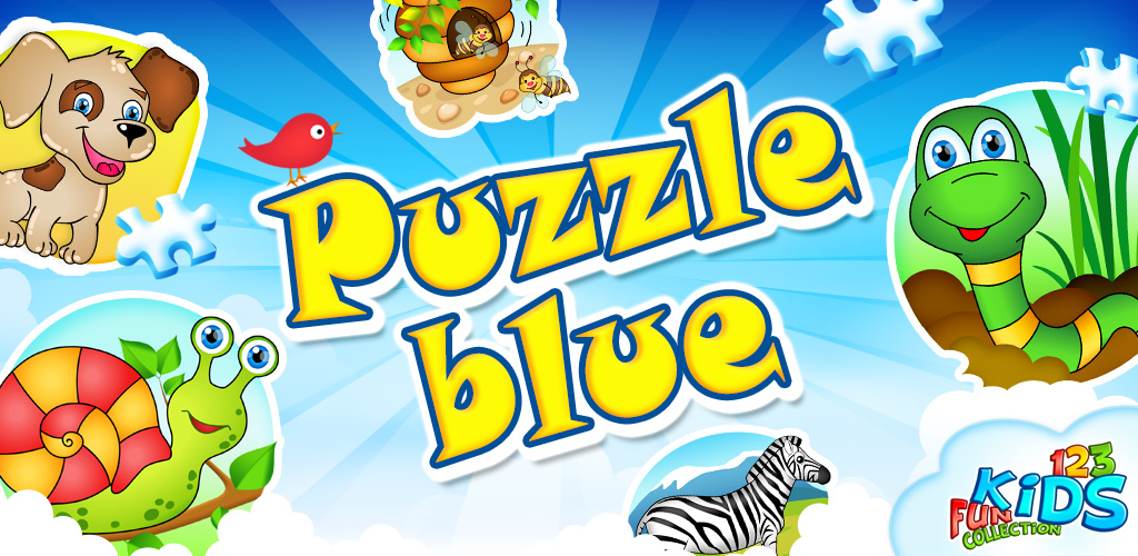 Amazon.com: 123 Kids Fun PUZZLE BLUE - Educational Puzzle Games for ...