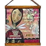 Amazon.com: DEMDACO Kelly Rae Roberts Come Alive Bird Wall Art, 6-Inch ...