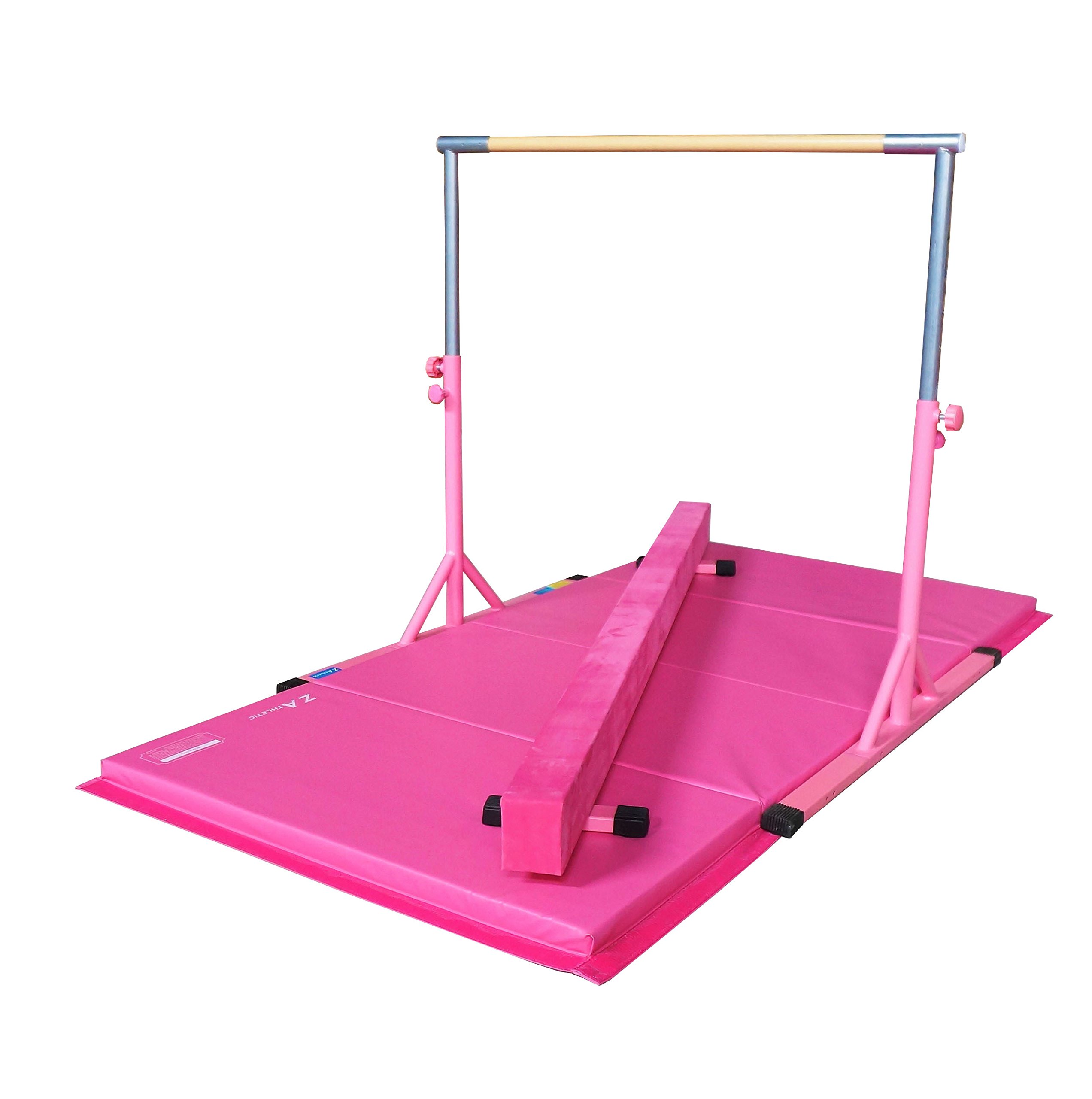 buy-z-athletic-adjustable-kip-bar-4ft-x-8ft-x-2in-gym-mat-and-off