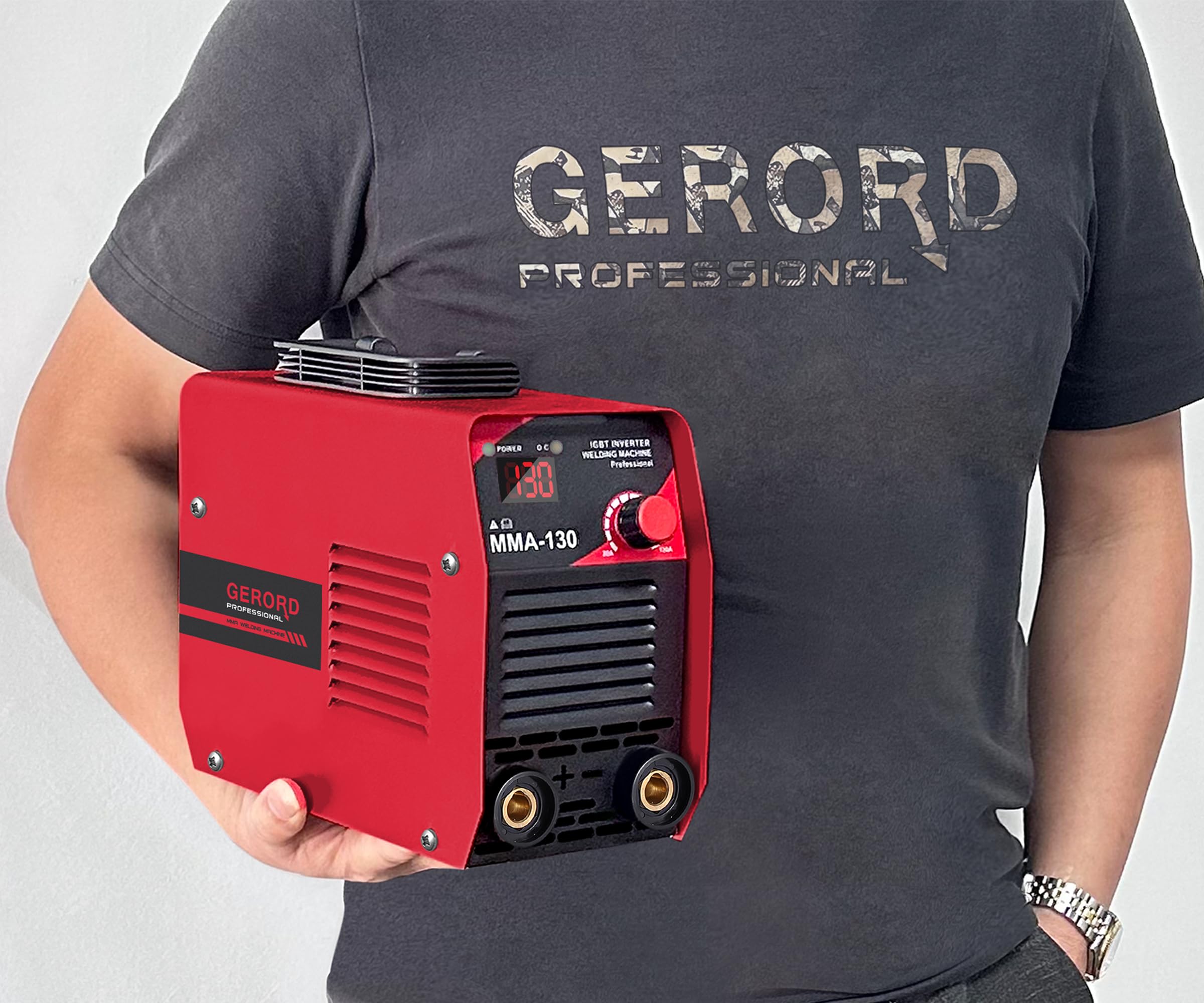 GERORD Mini Welder Machine 110V, 130A ARC Portable MMA Welding Machine ...