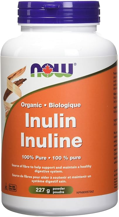 NOW Org Inulin 100 Percentage Pure Powder, 227g: Amazon.ca: Health ...